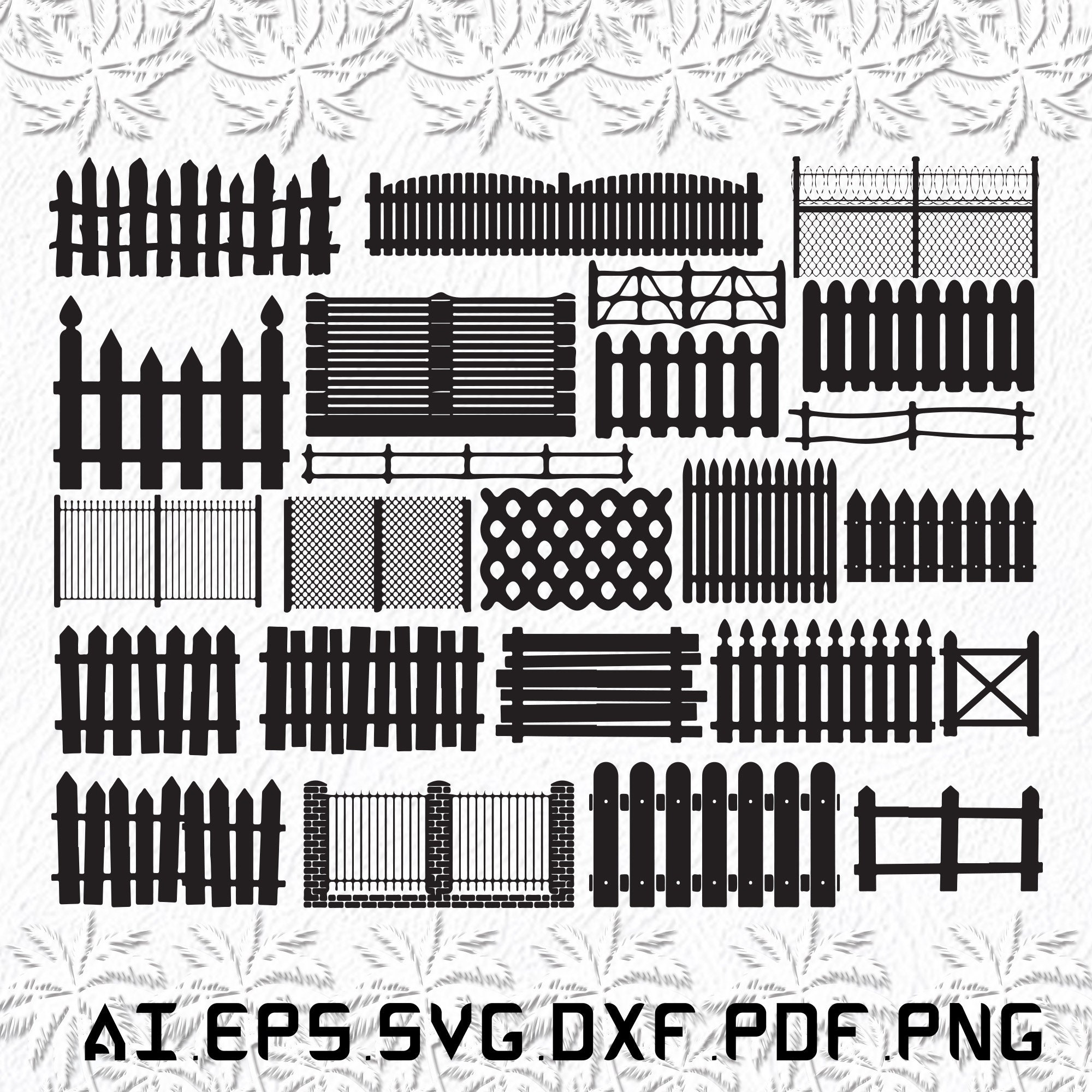 Fence Svg Fencing Svg Wooden Svg Wood Log SVG Ai Pdf - Etsy