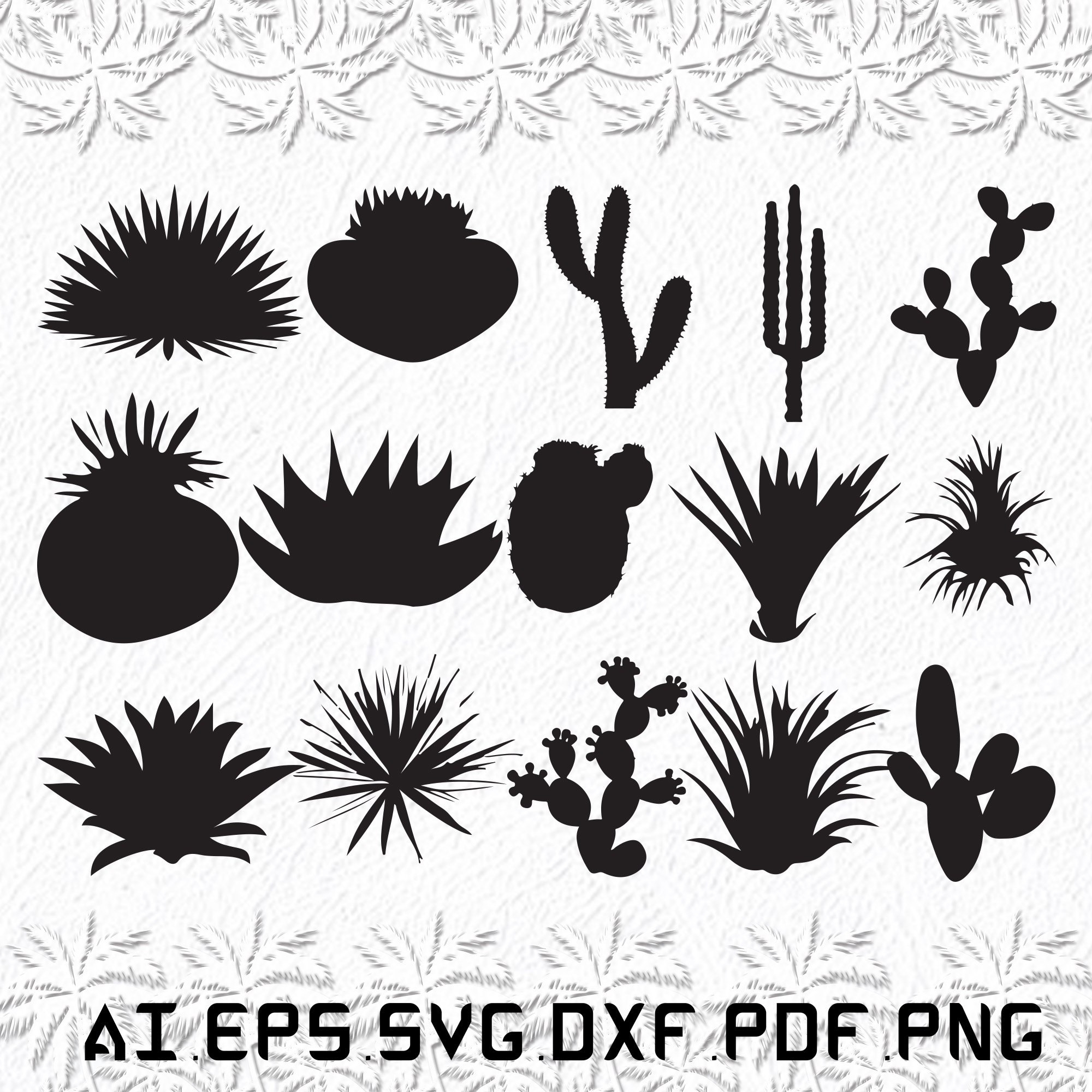 Agaves Svg Agave Svg Plant Svg Nature Green SVG Ai Pdf - Etsy