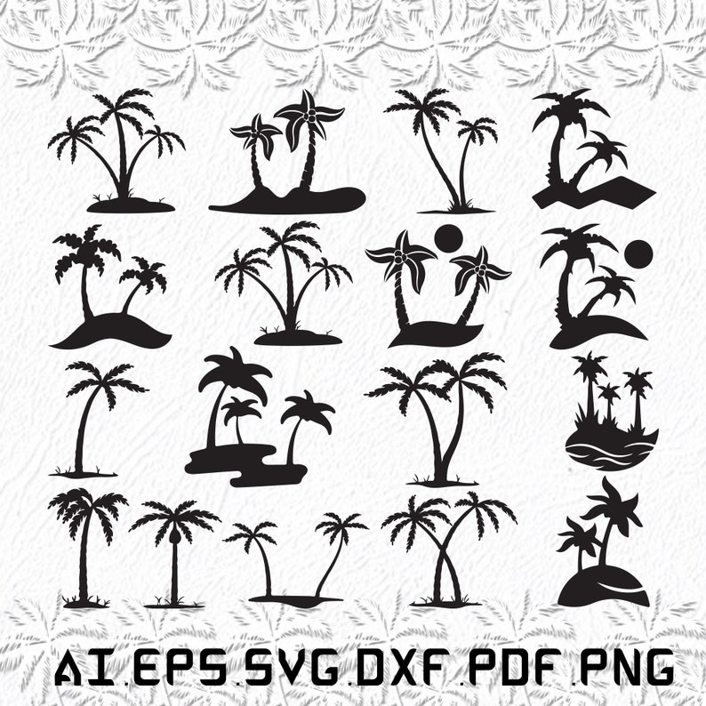 Islands Svg Island Svg Boat Svg Sea Ocean SVG Ai Pdf - Etsy