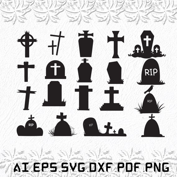 Grave Svg Graves Svg Dead Svg Death Skull SVG Ai Pdf - Etsy