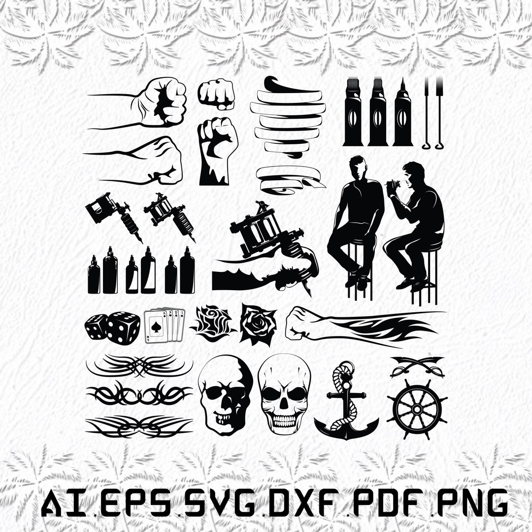 Black Tattoo Svg, Black Tattoos Svg, Tattoo Svg, Man, Woman, SVG, Ai ...