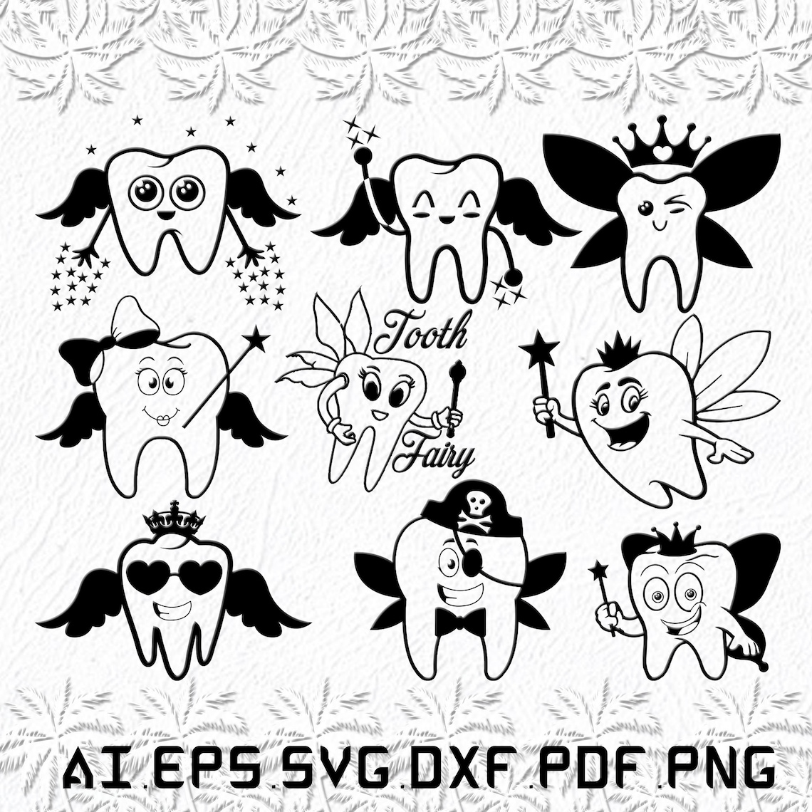 Tooth Fairy Svg, Teeth Svg, Tooth Stars Svg, Fairy, Dentist Tooth, SVG ...