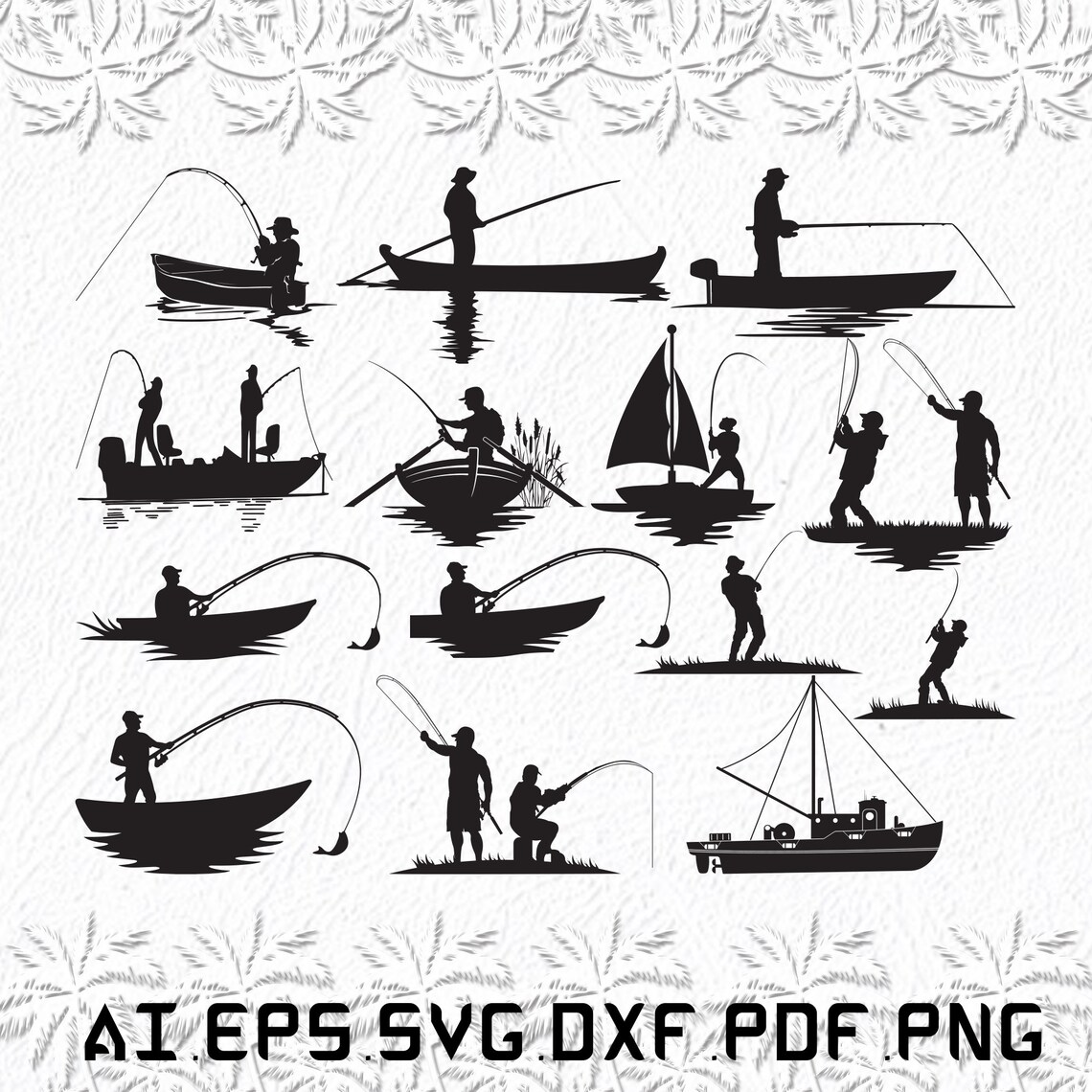 Boating Fisherman Svg Boat Svg Boating Svg Fisherman Fish - Etsy