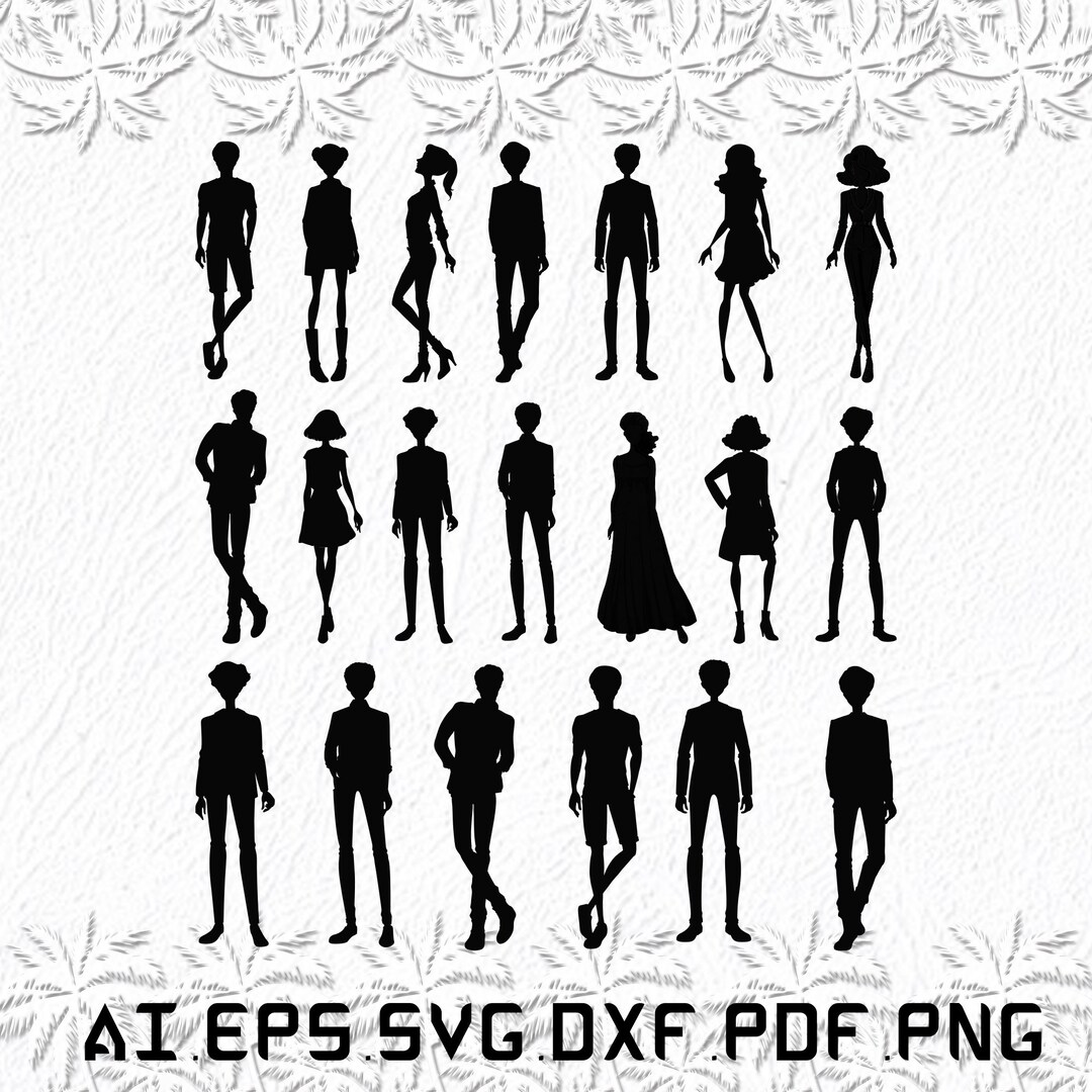 Svg de personnage, svg de personnages, svg homme, femme, profil, SVG ...