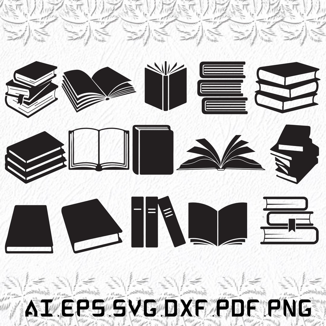 Book Svg, Books Svg, Book Lover Svg, Love, Cute, SVG, Ai, Pdf, Eps, Svg ...