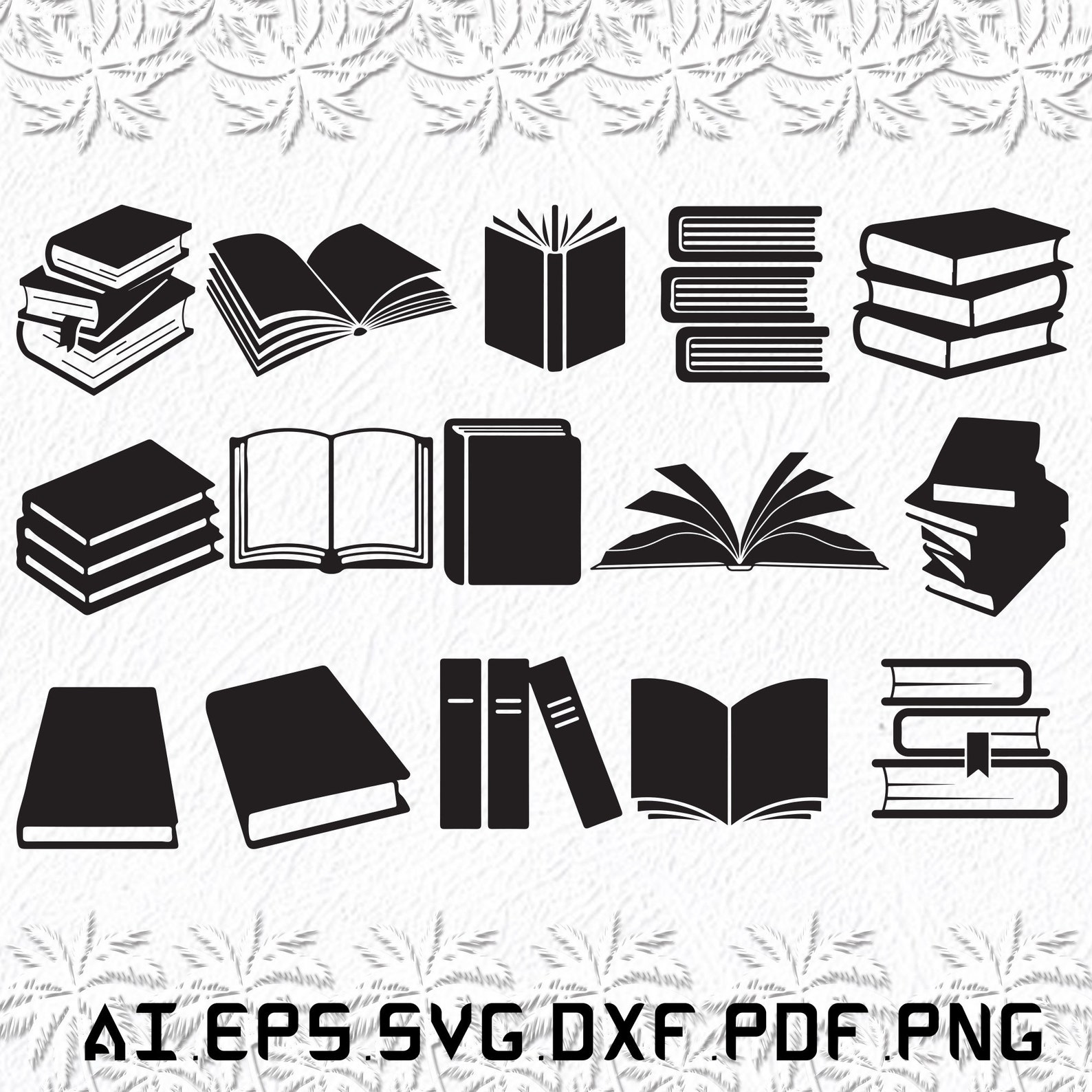 Book Svg Books Svg Book Lover Svg Love Cute SVG Ai Pdf - Etsy