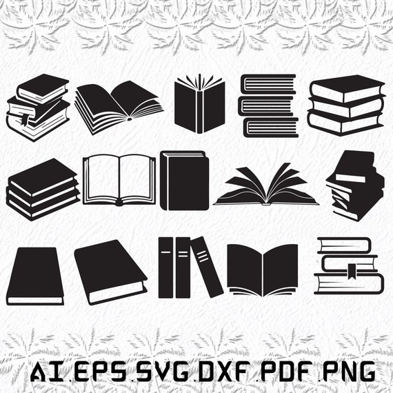 Book Svg Books Svg Book Lover Svg Love Cute SVG Ai Pdf - Etsy