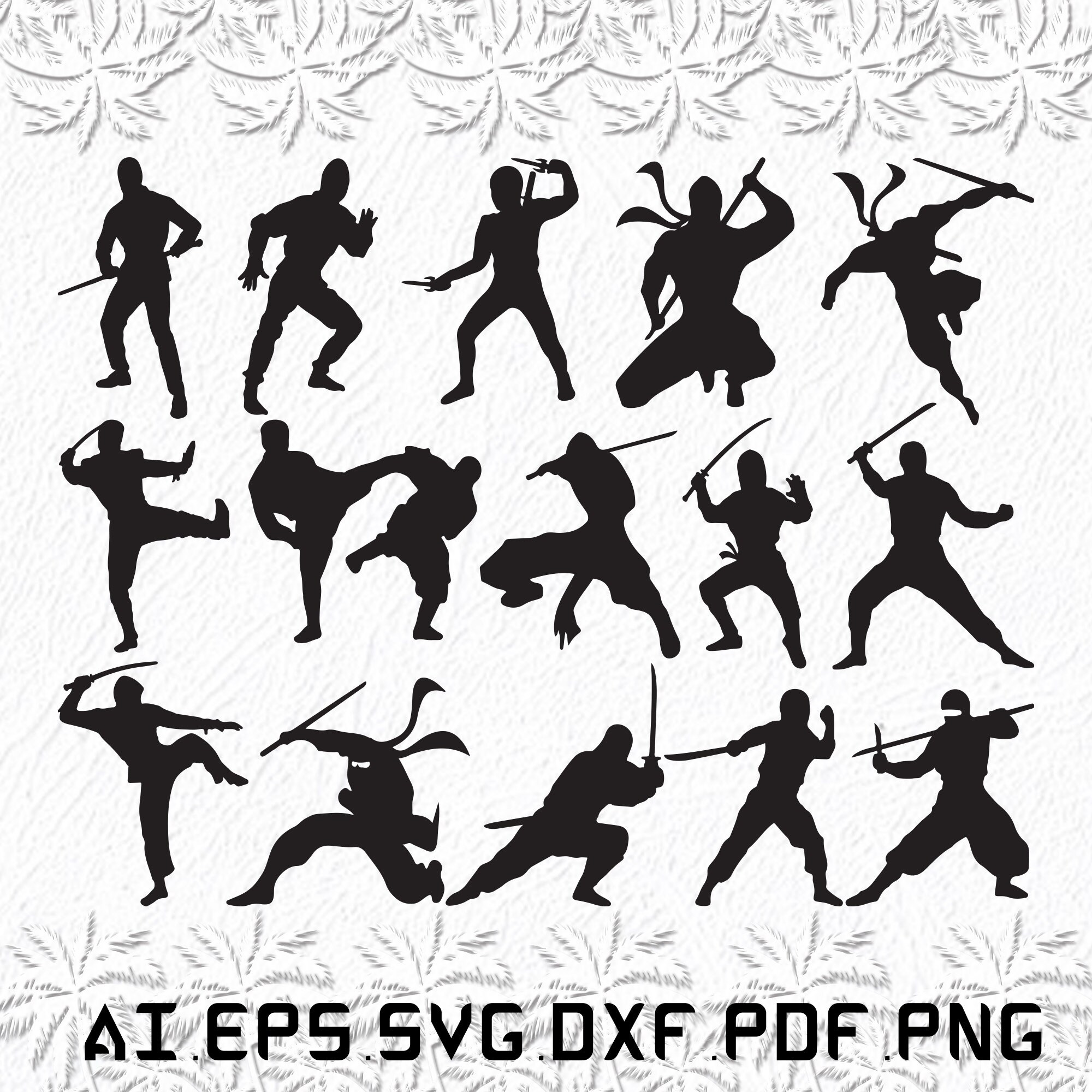Ninja Svg Ninjas Svg Karate Svg Kung Fu Fight SVG Ai - Etsy Australia