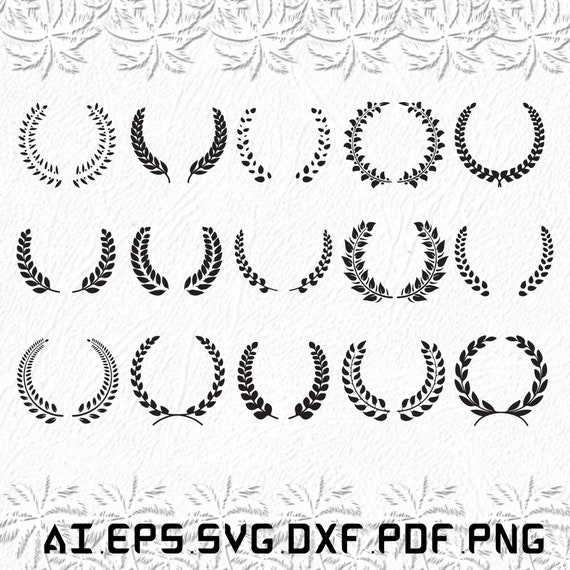 Laurel Wreath Svg Laurel Wreaths Svg Laurel Svg Wreath - Etsy