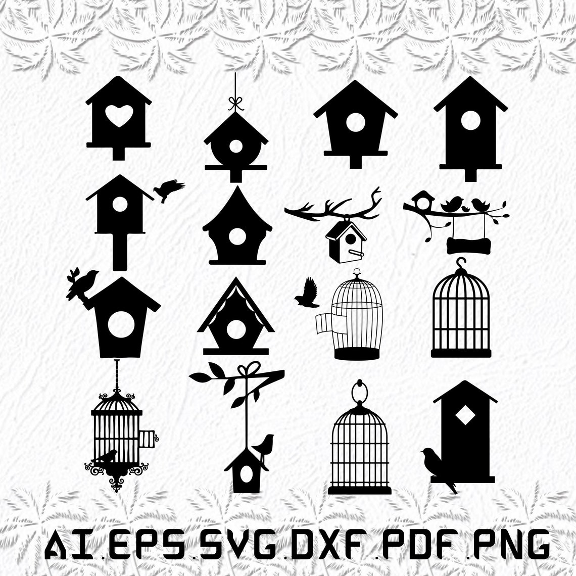 Bird House Svg Bird Svg House Svg Birds Animal SVG Ai - Etsy