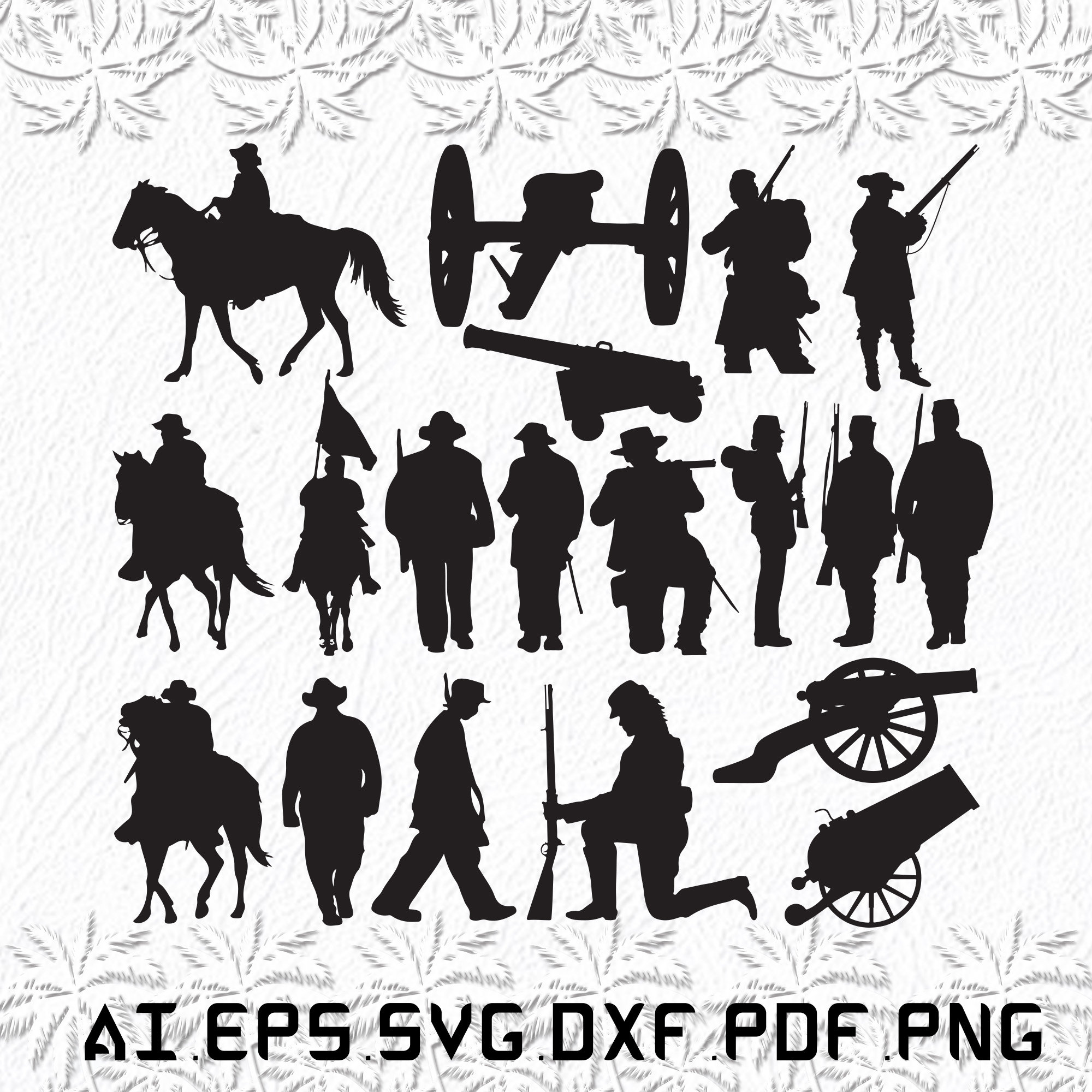 Union Soldier Clipart Silhouette