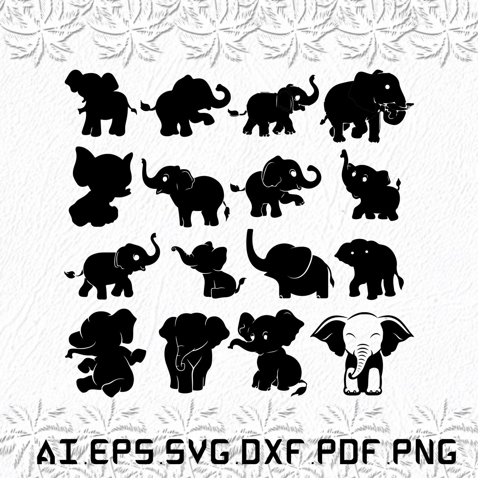 Baby Elephant Svg, Baby Elephants Svg, Kids Svg, Baby, Elephant, SVG ...