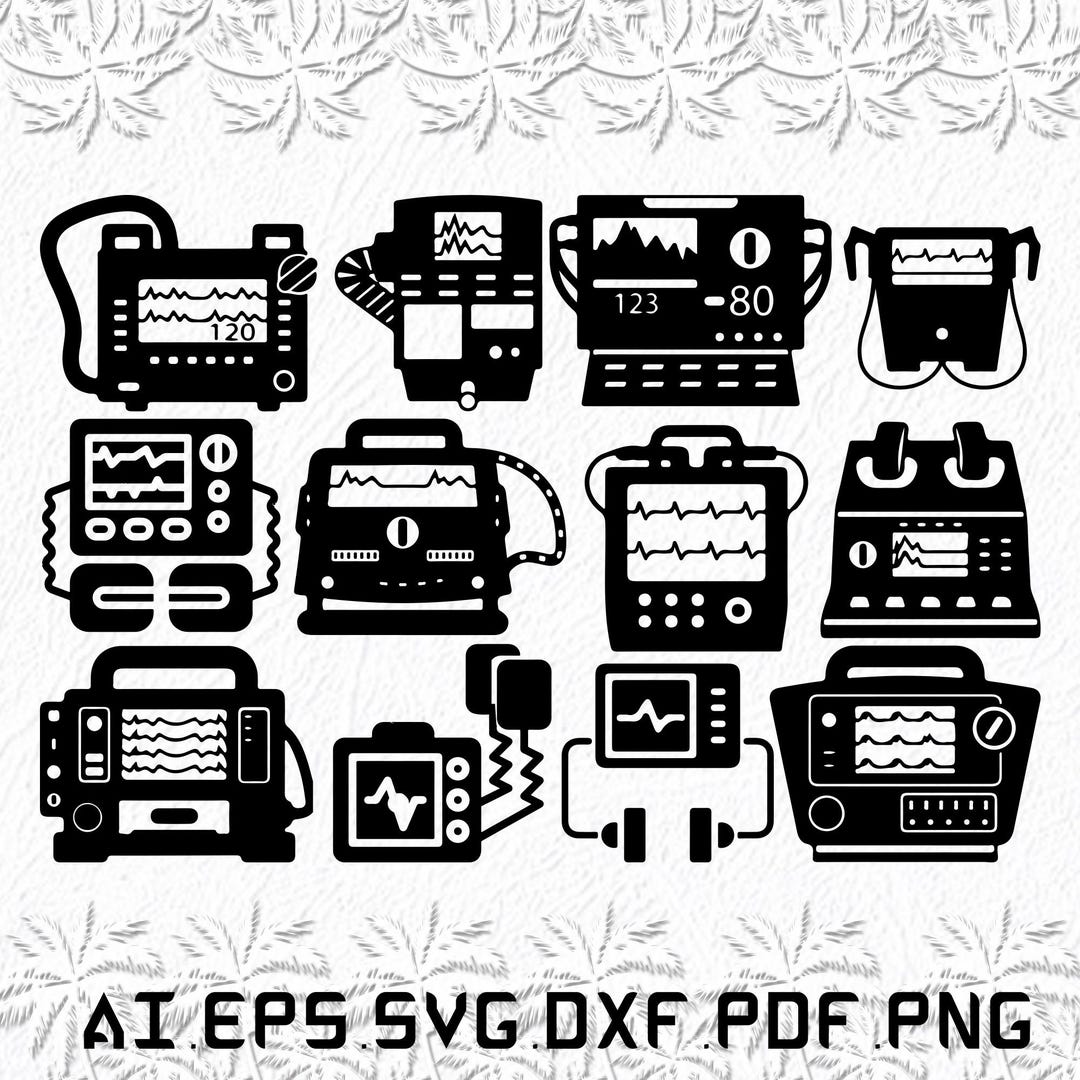 Defibrillator Machine Svg, Defibrillator Machines Svg, Machine Svg, Bus ...