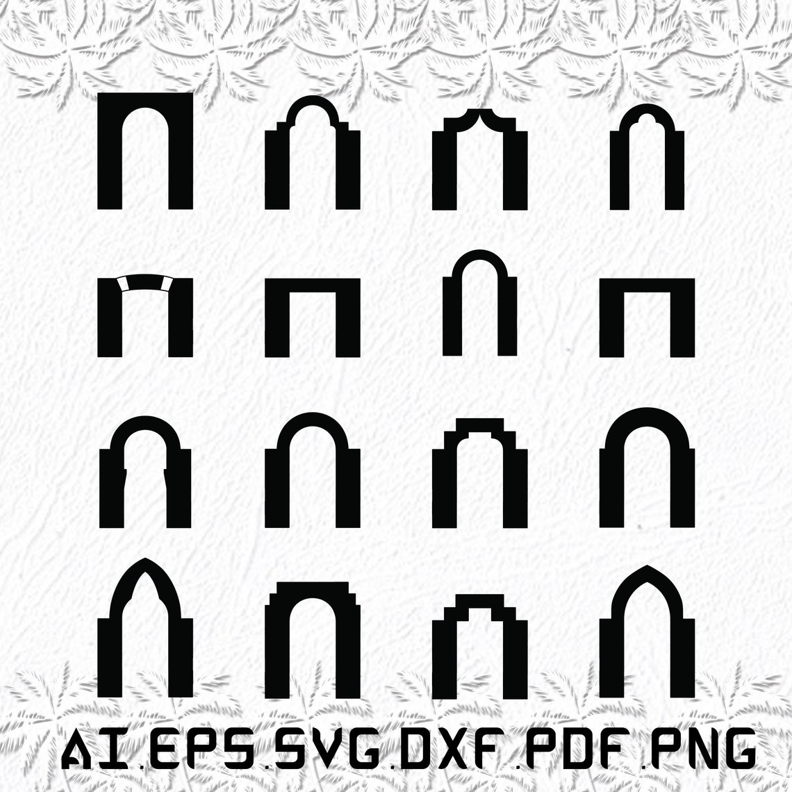 Arch Svg Arch's Svg Love Svg Flower Flowers SVG Ai - Etsy