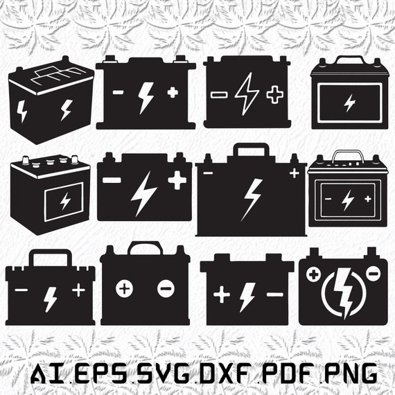 Car Battery SVG Battery Svg Car DXF Energy Ev SVG Ai - Etsy