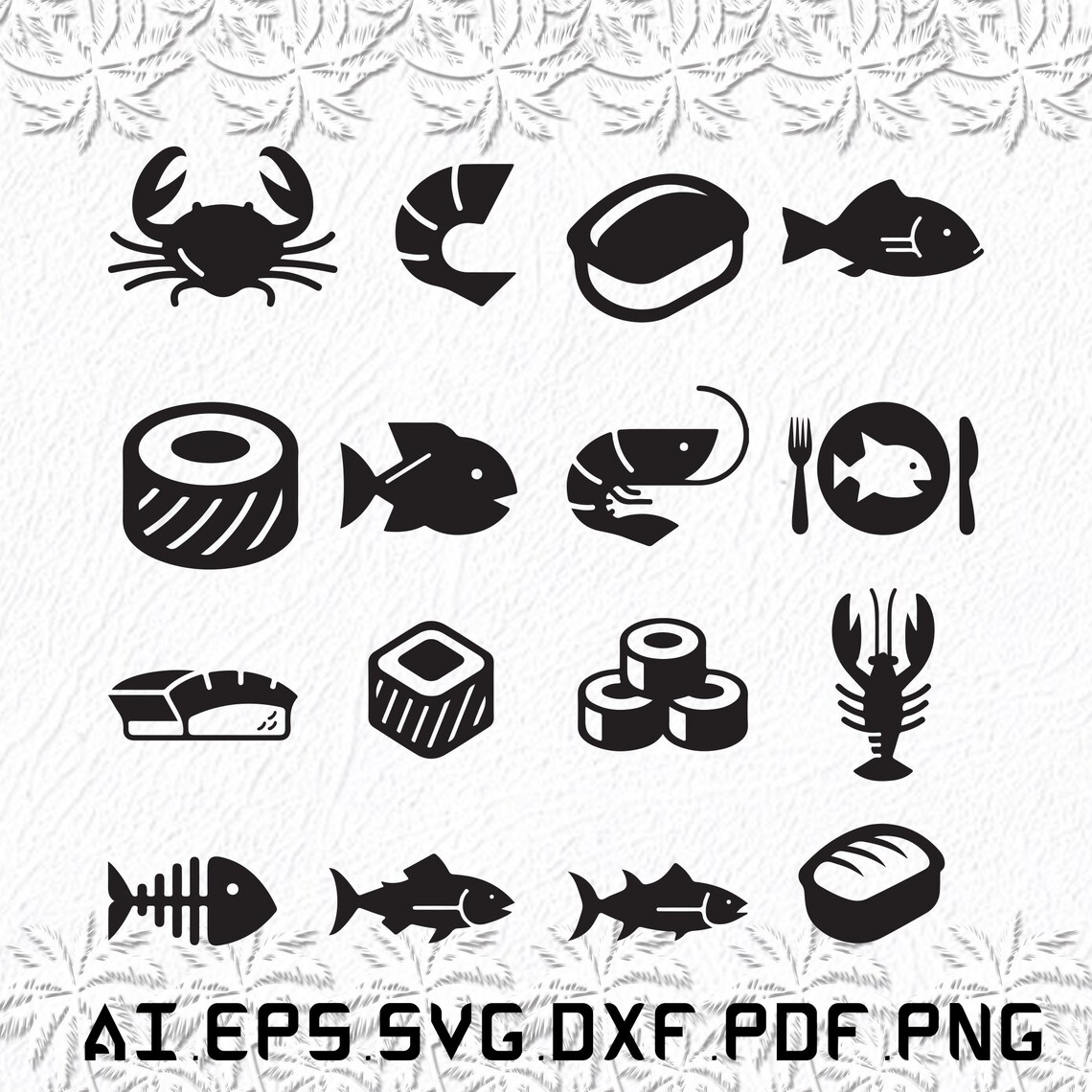 Sea Food Svg Sea Foods Svg Love Svg Food Sea SVG Ai - Etsy