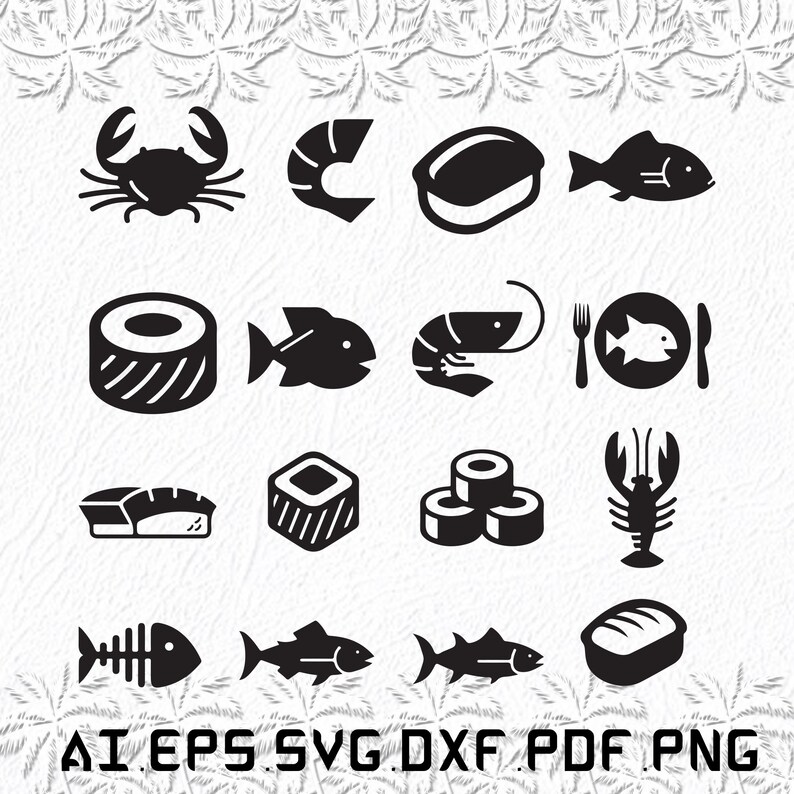 Sea Food Svg Sea Foods Svg Love Svg Food Sea SVG Ai - Etsy