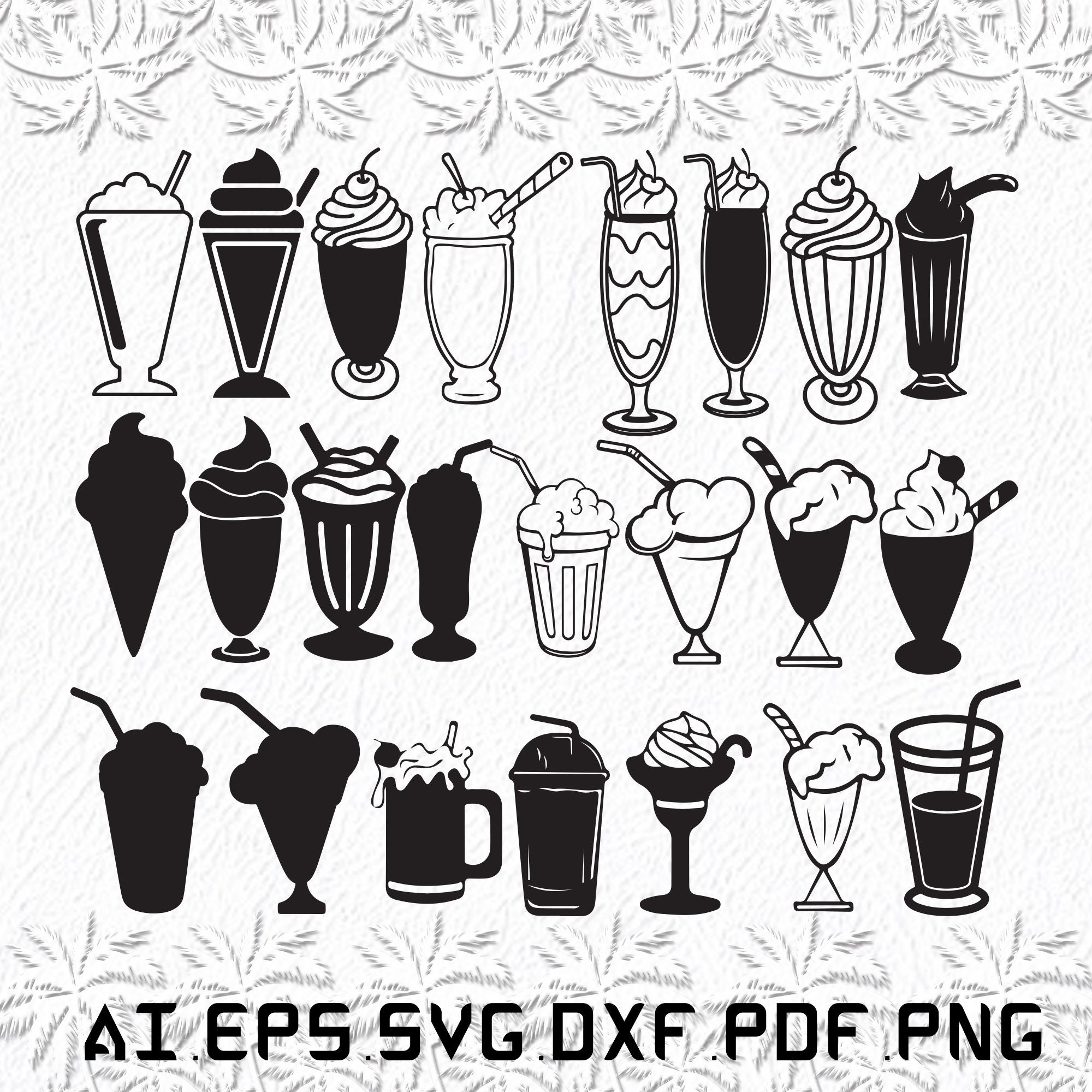 Milk Shake Svg, Shake Svg, Milk Svg, Food, Milks, SVG, Ai, Pdf, Eps ...