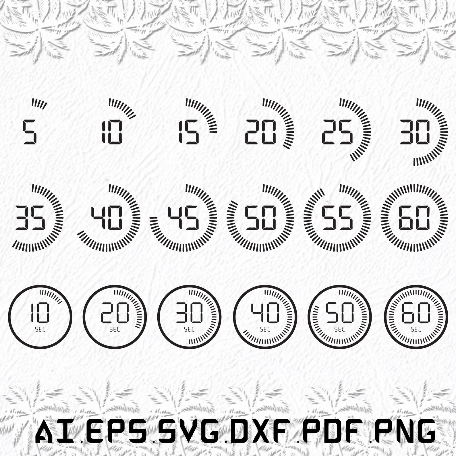 Seconds Timer Svg Seconds Timers Svg Time Svg Seconds - Etsy