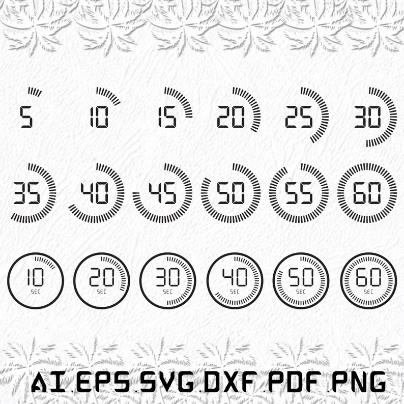 Seconds Timer Svg Seconds Timers Svg Time Svg Seconds - Etsy