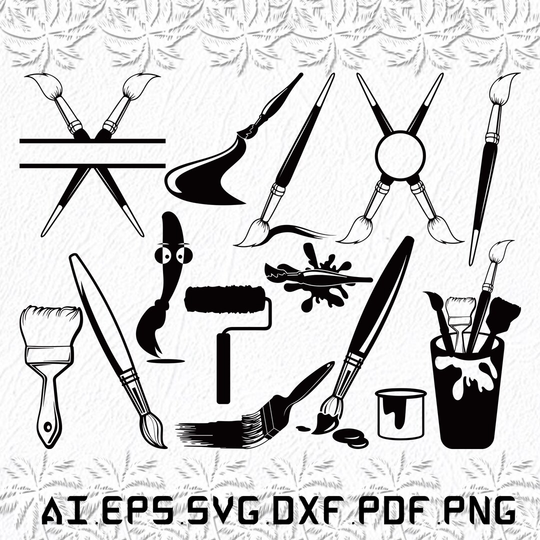 Paint Brush Svg, Paint Svg, Art Svg, Painting, Painter, SVG, Ai, Pdf ...