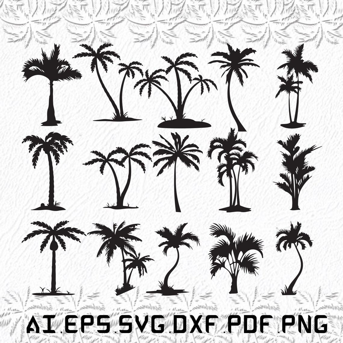 Palm Tree Svg, Palm Trees Svg, Palm Svg, Tree, Trees, SVG, Ai, Pdf, Eps ...
