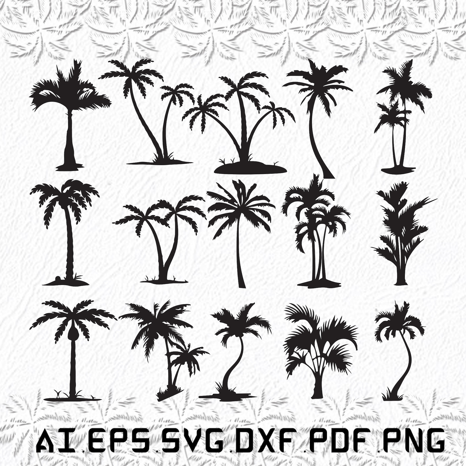 Palm Tree Svg, Palm Trees Svg, Palm Svg, Tree, Trees, SVG, Ai, Pdf, Eps ...