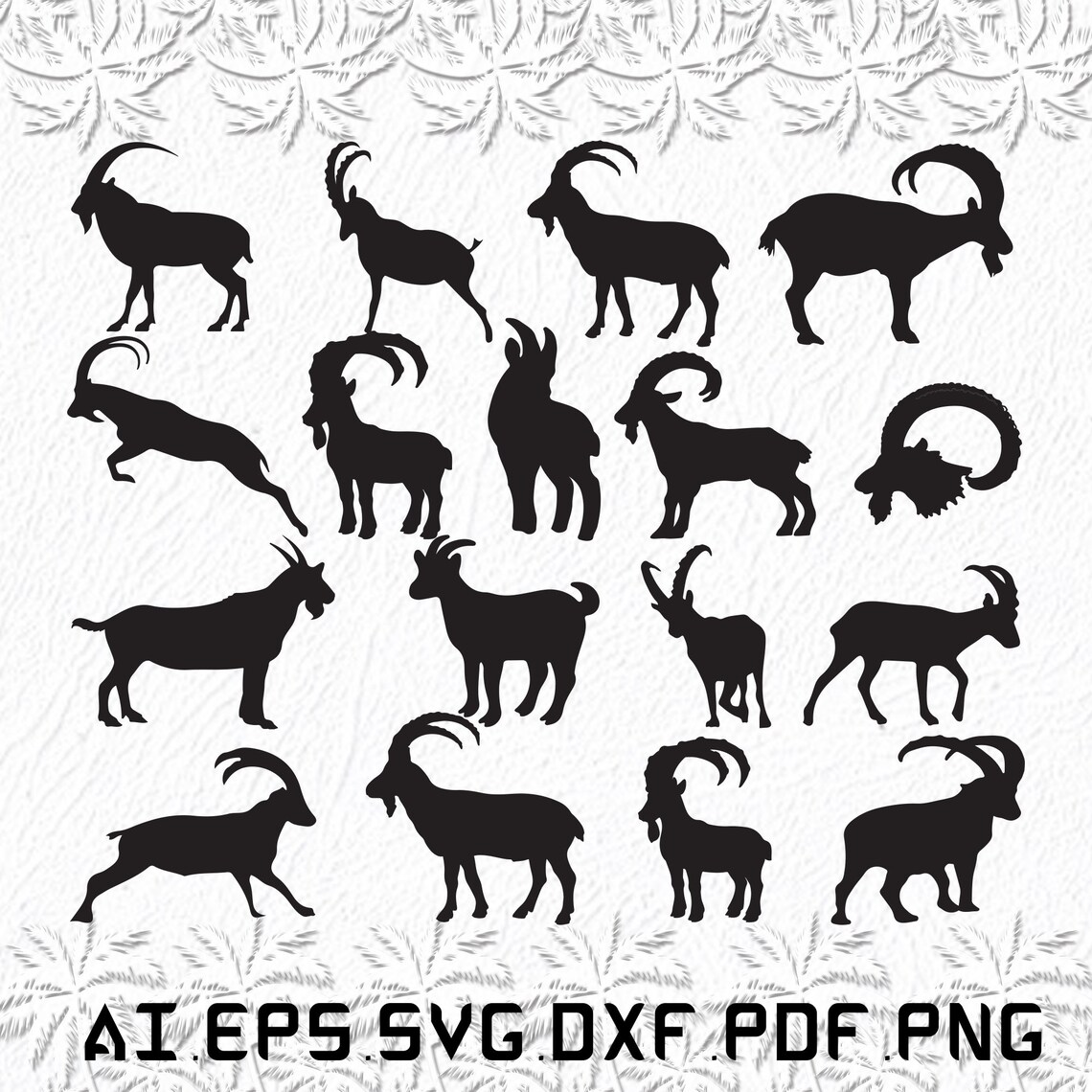 Ibex Svg, Ibexs Svg, Nature Svg, Animal, Animals, SVG, Ai, Pdf, Eps ...