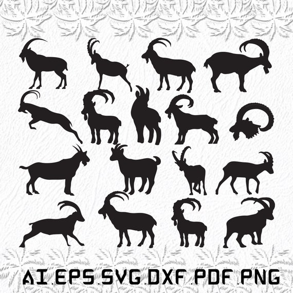Ibex Svg Ibexs Svg Nature Svg Animal Animals SVG Ai | Etsy