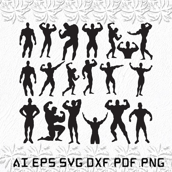 Bodybuilder Man Svg Bodybuilder Svg Body Svg Man Builder - Etsy
