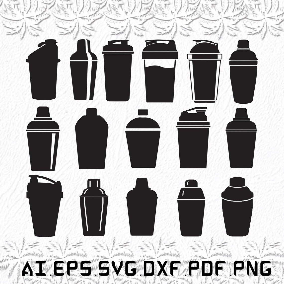 Shaker Svg Shakers Svg Water Svg Salt Bottles SVG Ai - Etsy
