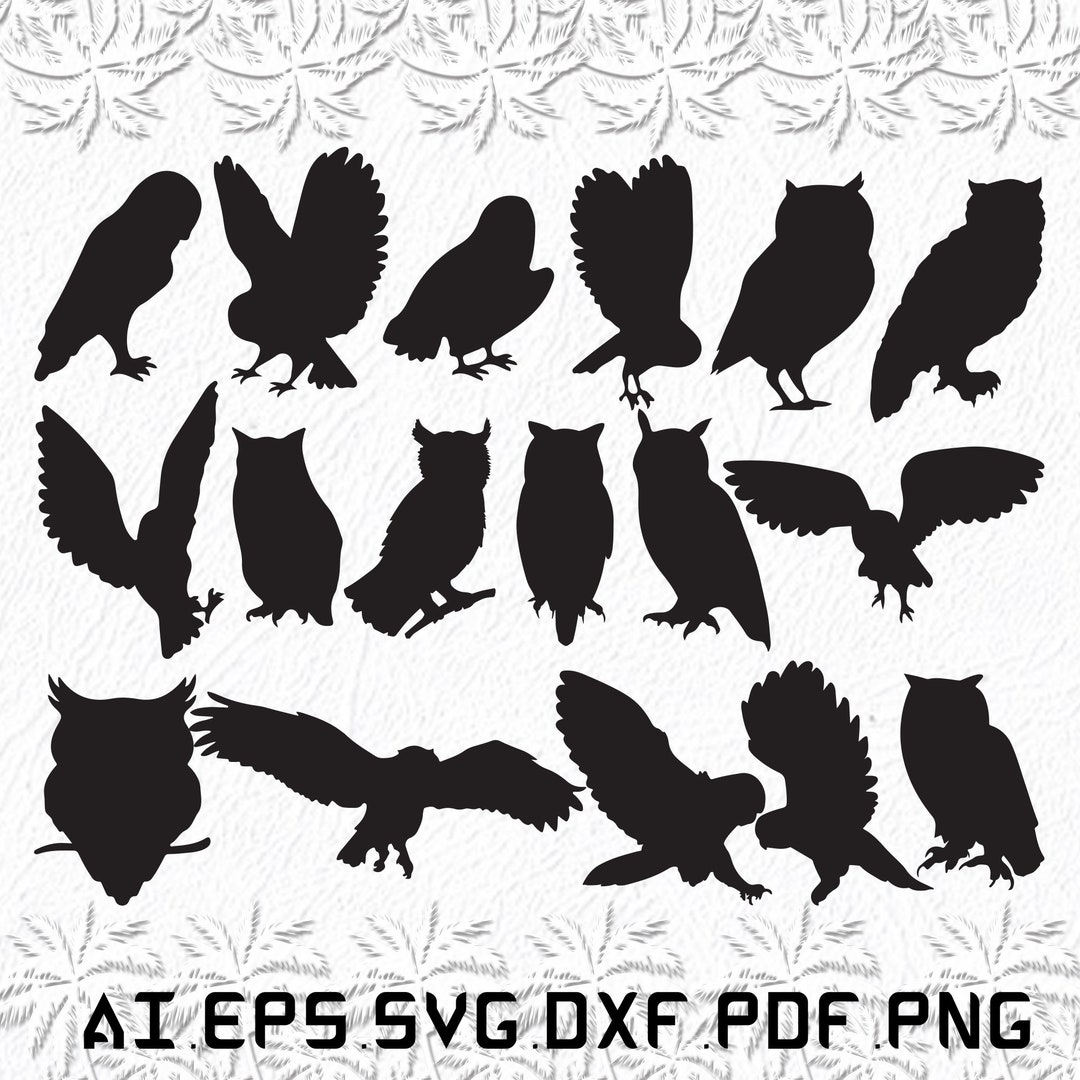 Eule svg Eulen svg Vogel svg Tier Vögel SVG ai pdf - Etsy.de
