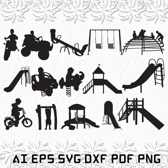 Kids Playground Svg Kids Playgrounds Svg Playground Svg - Etsy