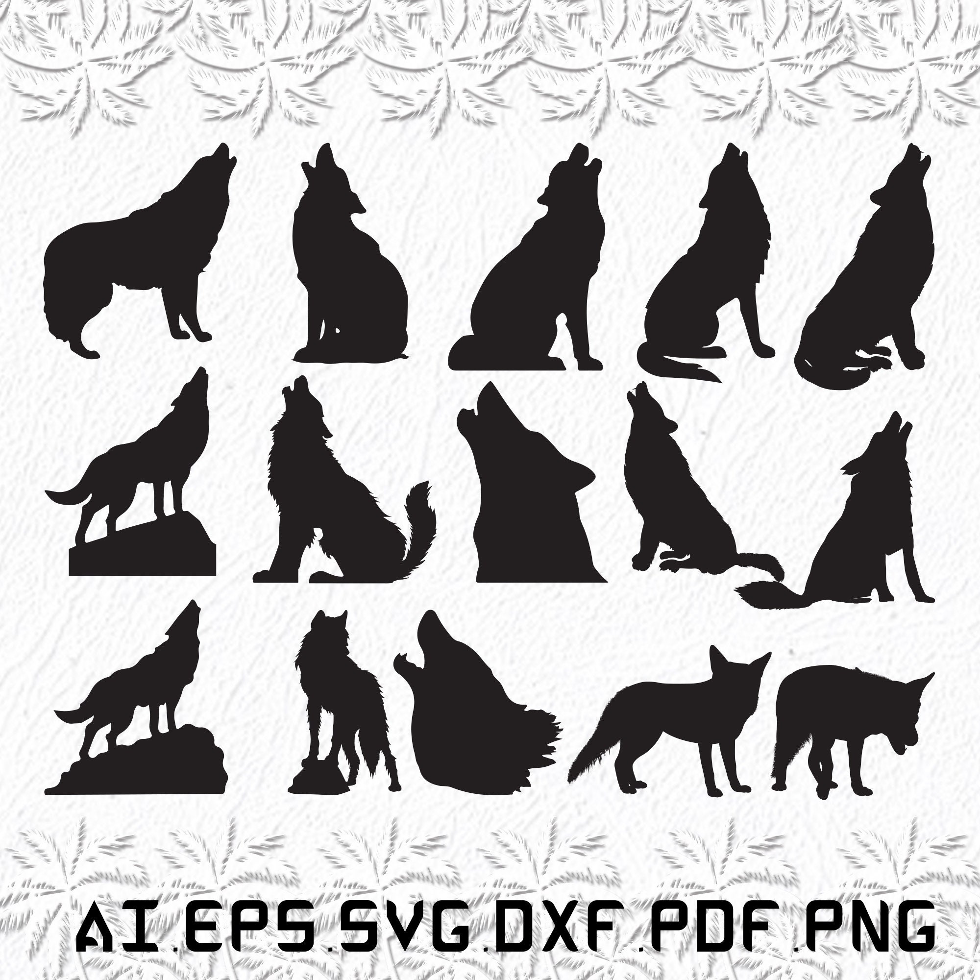 Howling Wolf Svg Howling Wolfs Svg Howling Svg Wolf - Etsy Canada