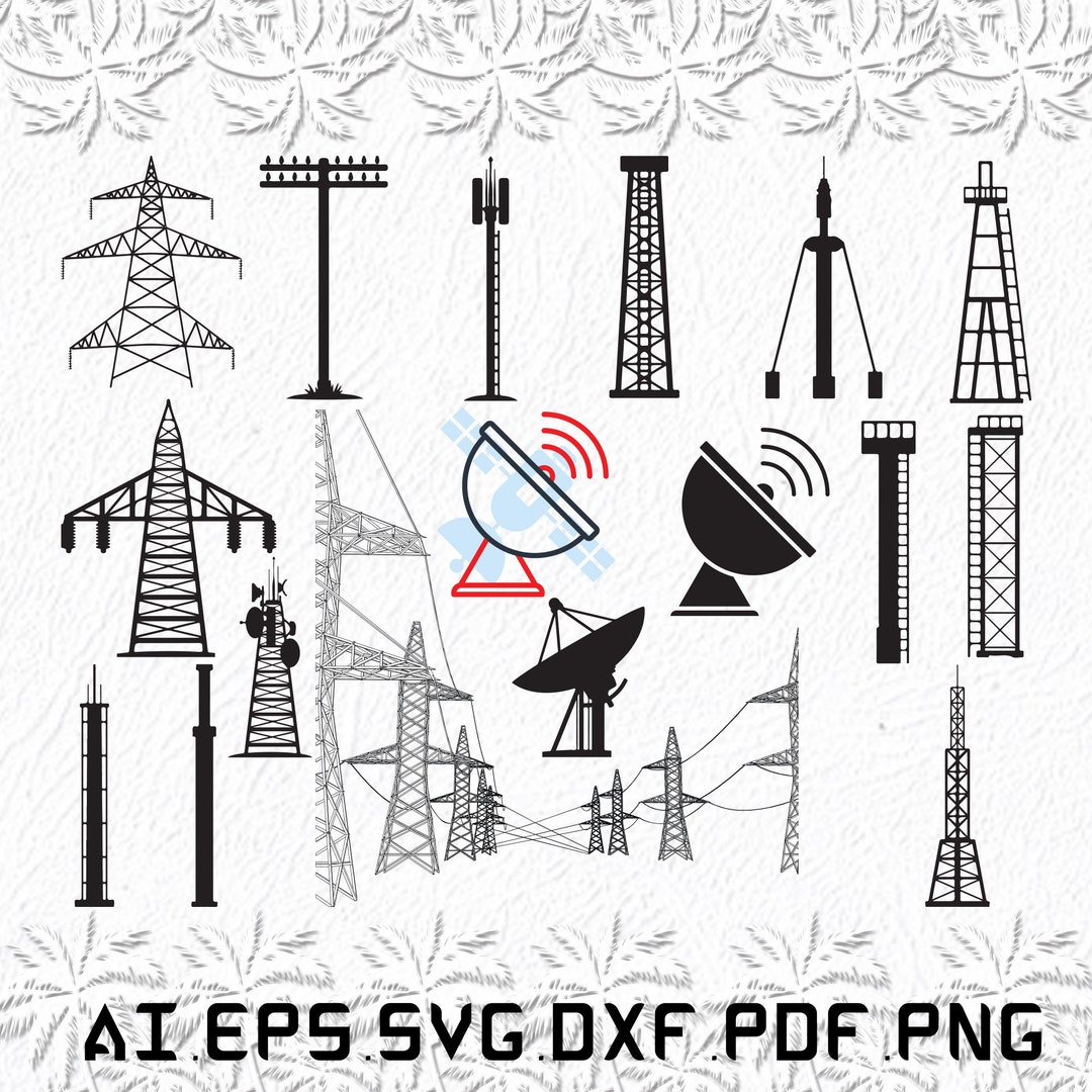 Transmission Tower Svg, Transmission Towers Svg, Transmission Svg ...