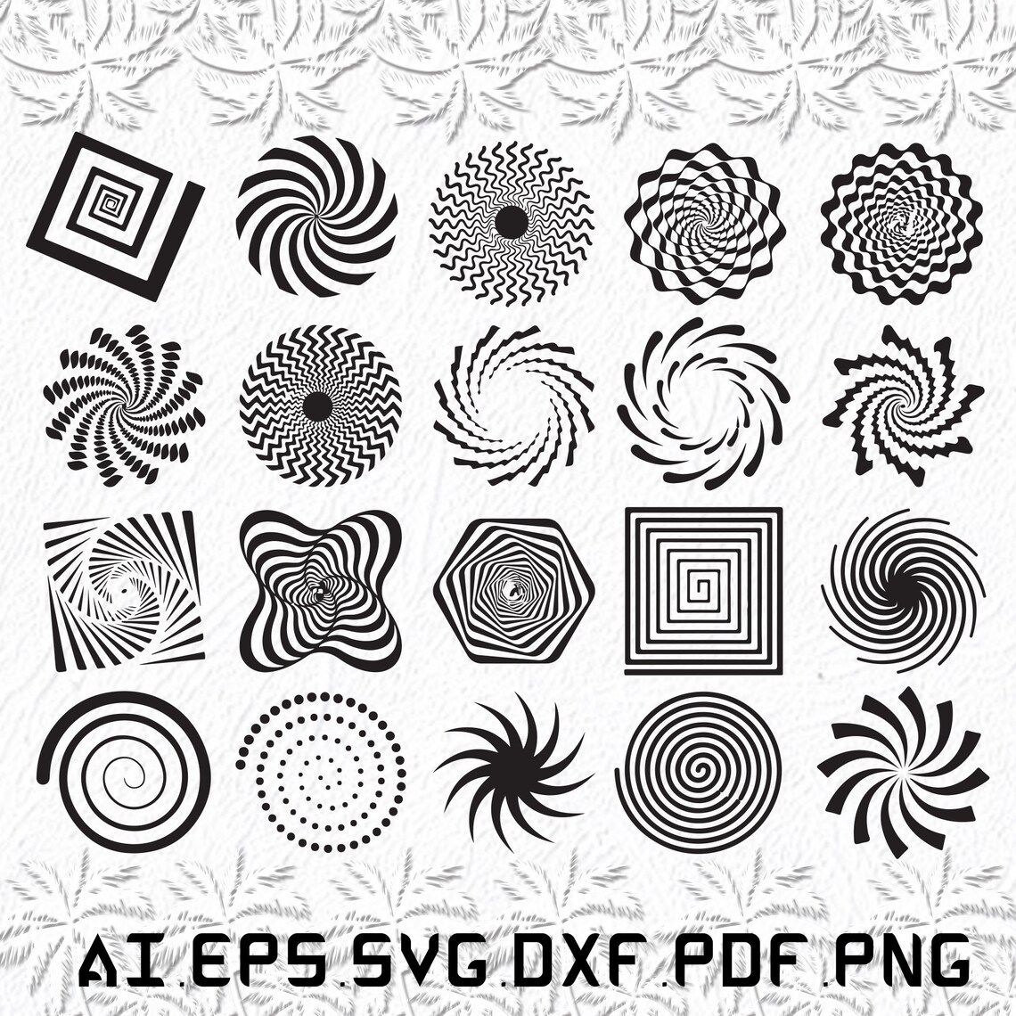 Swirl Svg Swirls Svg Black Svg Cool Pink SVG Ai Pdf - Etsy