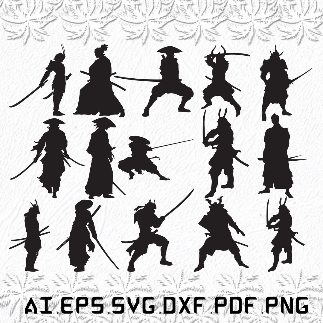 Samurai Svg, Samurais Svg, Japan Svg, Anime, Game, SVG, Ai, Pdf, Eps ...