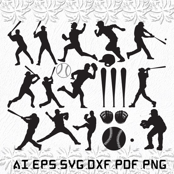 Baseball Player Svg Baseball Svg Player Svg Play Start - Etsy
