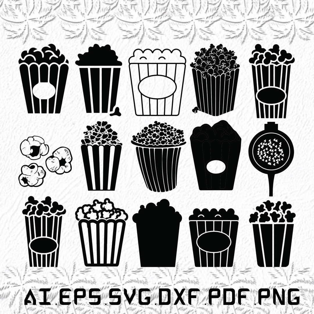 Popcorn Svg, Popcorns' Svg, Love Svg, Pop Corn, Corn, SVG, Ai, Pdf, Eps ...