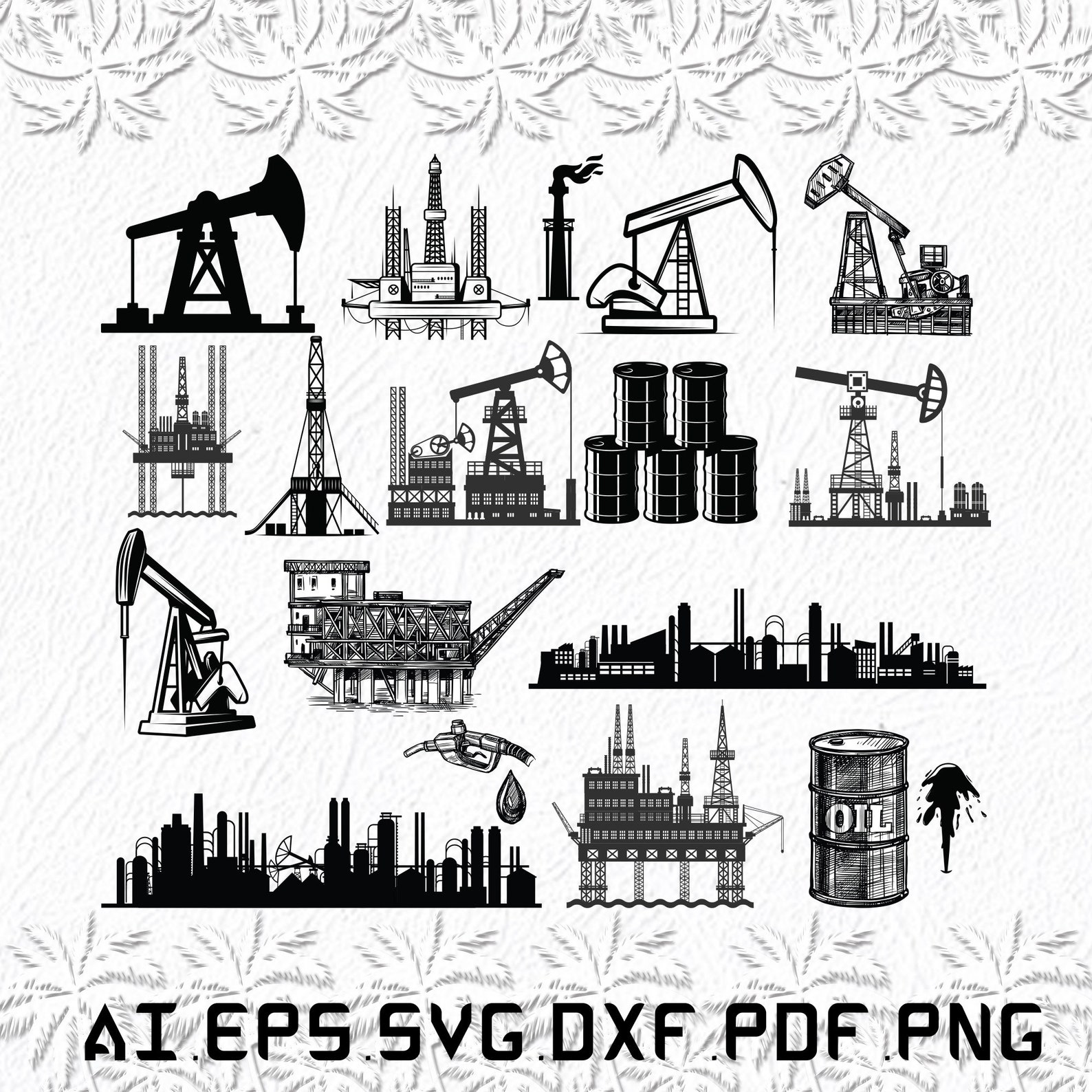 Oil Factory Svg, Oil Factory's Svg, Oil Svg, Factory, Oil, SVG, Ai, Pdf ...