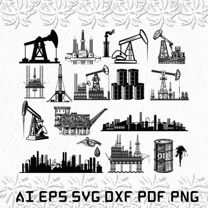 Oil Factory Svg, Oil Factory's Svg, Oil Svg, Factory, Oil, SVG, Ai, Pdf ...