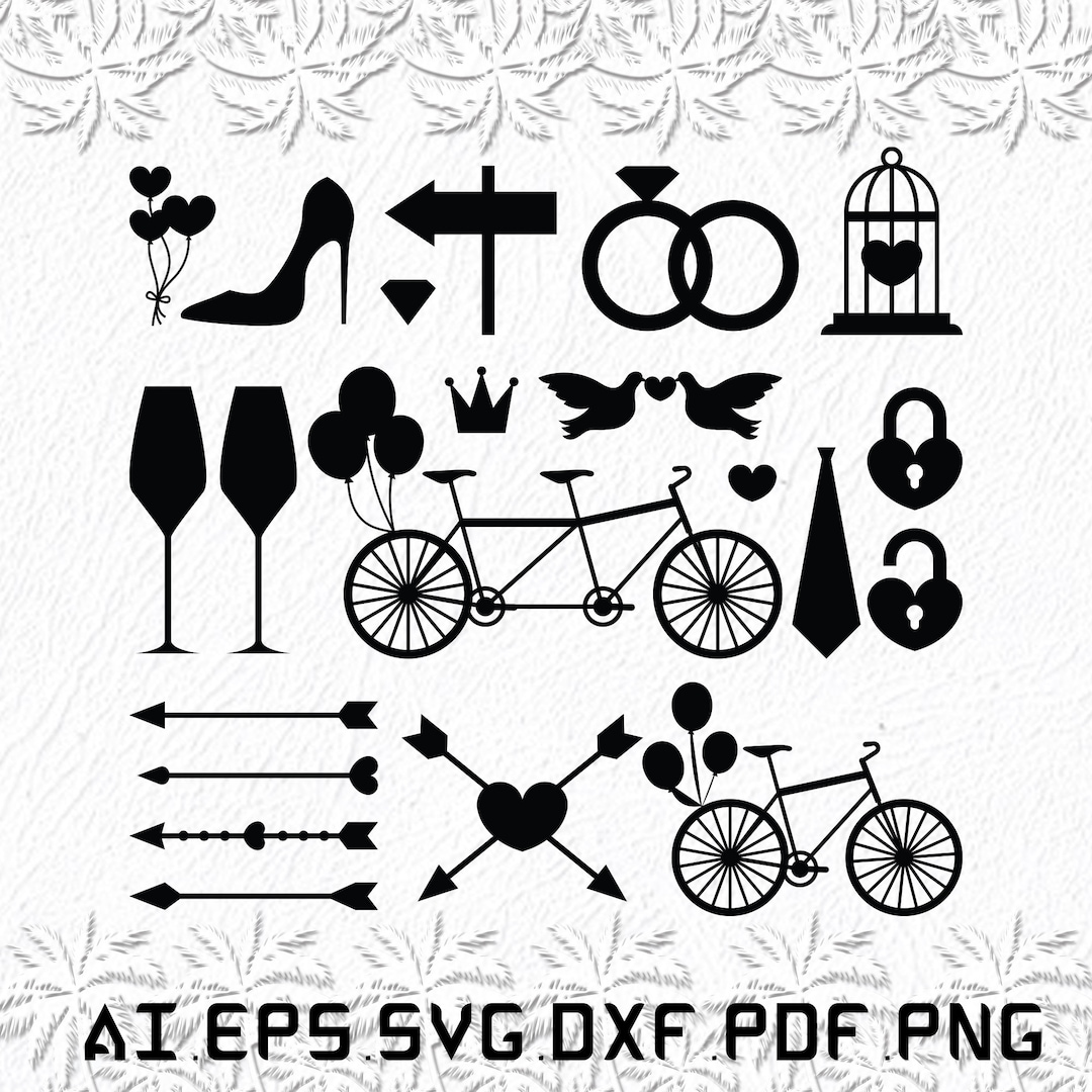 Wedding Svg, Weddings Svg, Love Svg, Marriage, Flower, SVG, Ai, Pdf ...