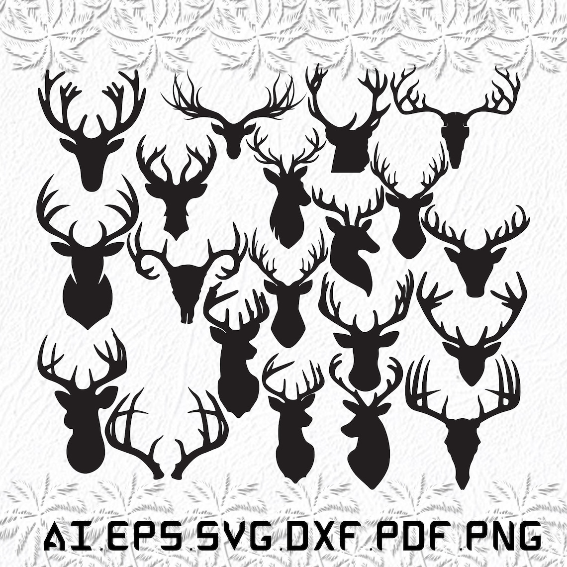 Deer Head Svg Deer Svg Head Svg Animal Forest SVG Ai - Etsy