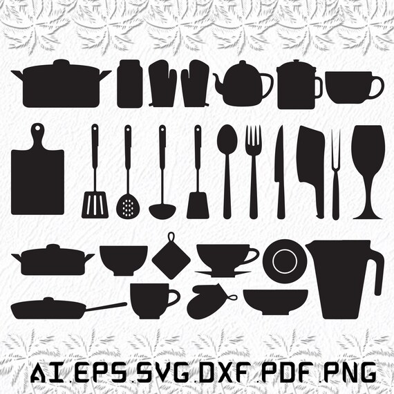 Kitchen Utensil Svg Kitchen Utensils Svg Kitchen Svg - Etsy