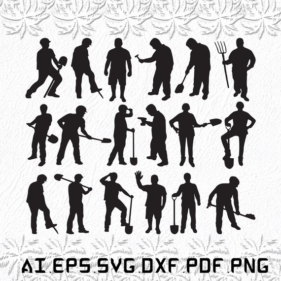 Working Man Svg Working Svg Man Svg Work Worker SVG Ai | Etsy