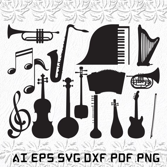 Musical Instrument Svg Musical Instruments Svg Musical Svg - Etsy