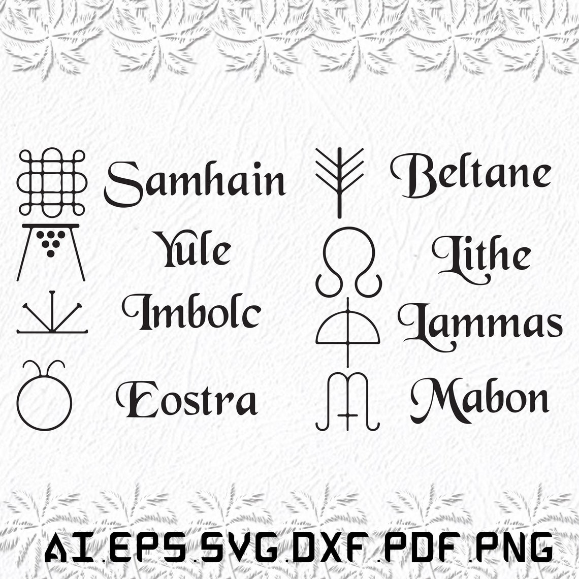 Beltane Symbol Svg Beltane Symbols Svg Symbols Svg Beltane - Etsy