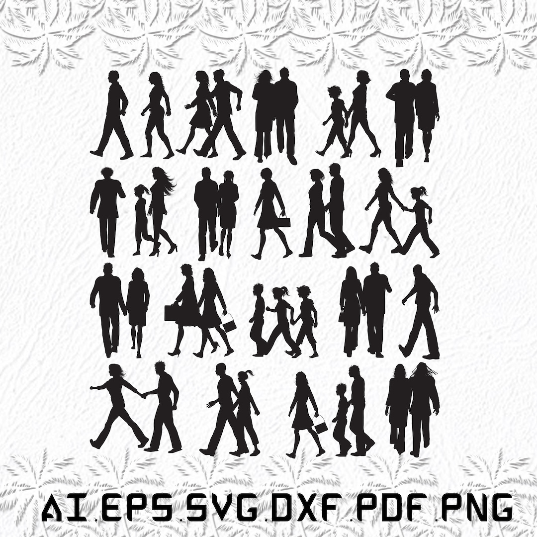 People Walking Svg, People Walking's Svg, Love Svg, People, Walking ...