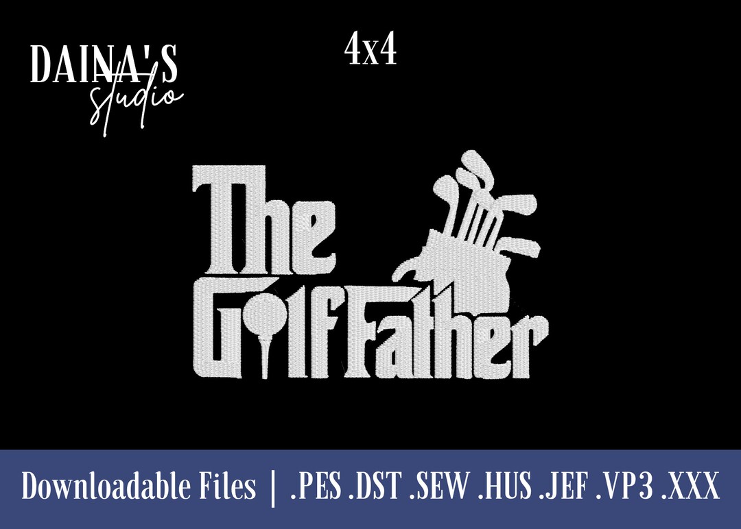 The Golf Father Embroidery Design, Dad Golfing Grill Embroidery, Father ...