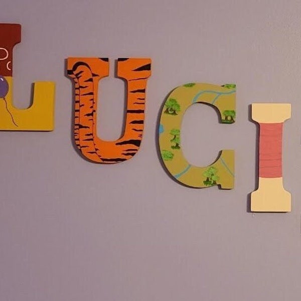 Winnie Pooh Letters - Etsy